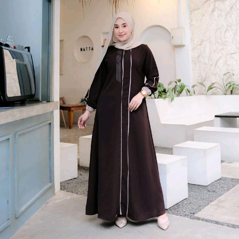 Ellena Dress | Gamis Sabrina Anti UV | Gamis syar'i | Gamis Terbaru ...