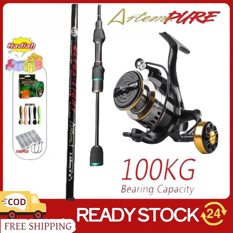 Set Pancing Lengkap - Joran 1.5m hingga 1.98m dengan Reel, Perfect ...