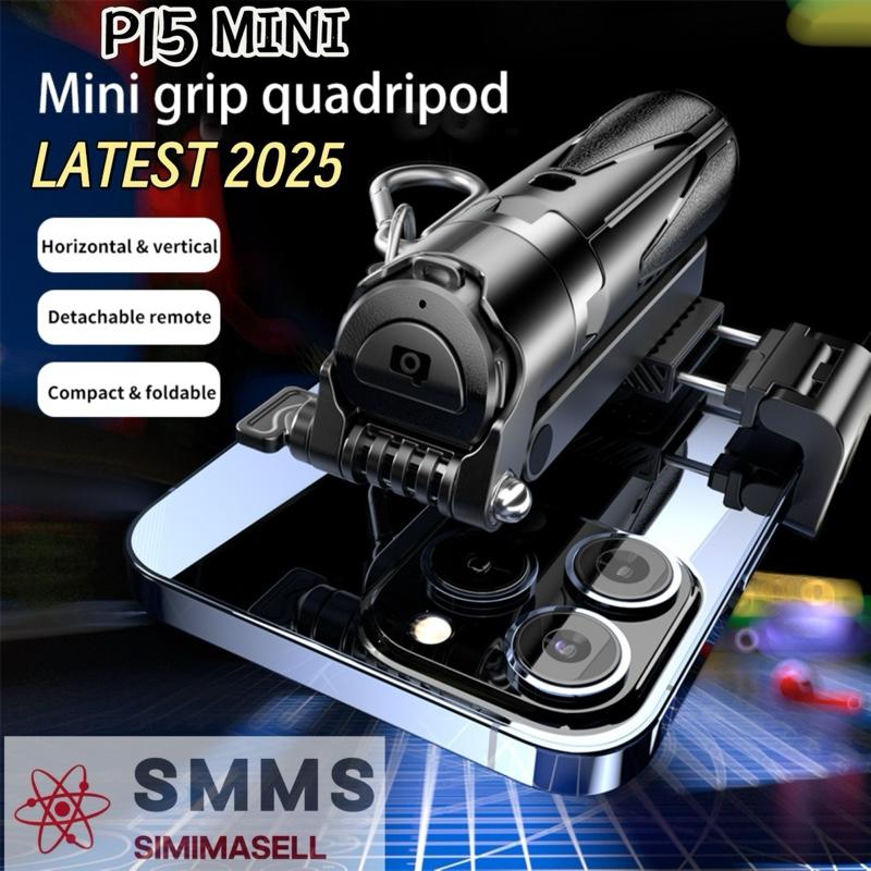 [ SMMS x P15 MINI ] Latest 2025 MINI GRIP QUADRIPOD Selfie Stick ...