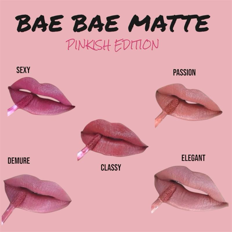 Bae Bae Matte Pinkish Edition Lipstick Moistmatte - TikTok Shop Malaysia