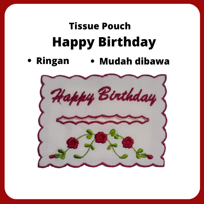 Tissue Pouch Happy Birthday Pattern Soft - TikTok Shop Malaysia