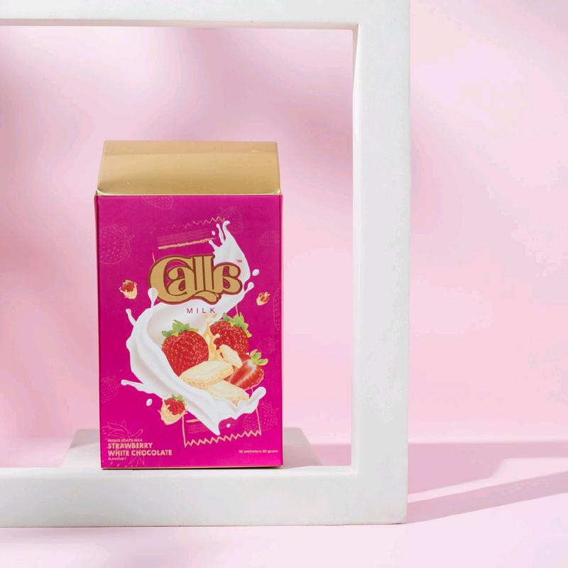 Calla Milk Mini Pack Strawberry White Chocolate | 7 sachets Dairy ...