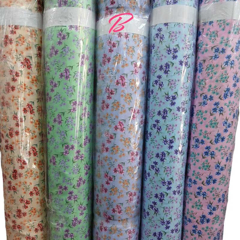 KAIN COTTON TETRON CORAK BUNGA 48INCI READY STOCK Soft - TikTok Shop ...