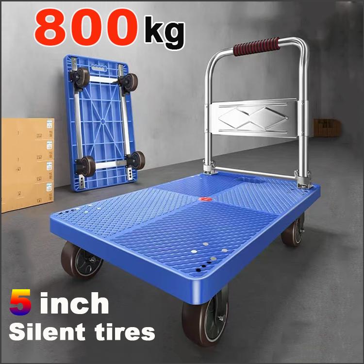 Trolley Heavy Duty Hand Trucks Foldable trolley Rubber Wheel - TikTok ...
