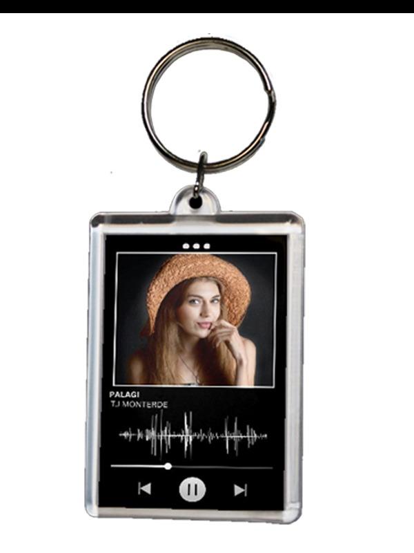 Customize Your Keychain with Spotify Music Inspired Acrylic Design ...
