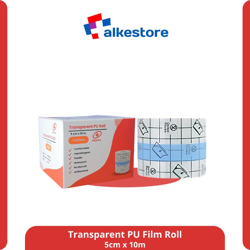 Transparent Film Dressing PU Roll / Perban Luka Perekat Bening - Shop ...