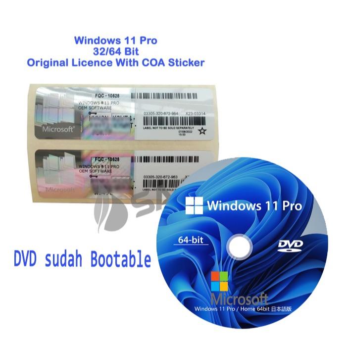 Jual Windows 11 Pro 32/64 Bit {plus DVD instaler}- Digital Licence With ...