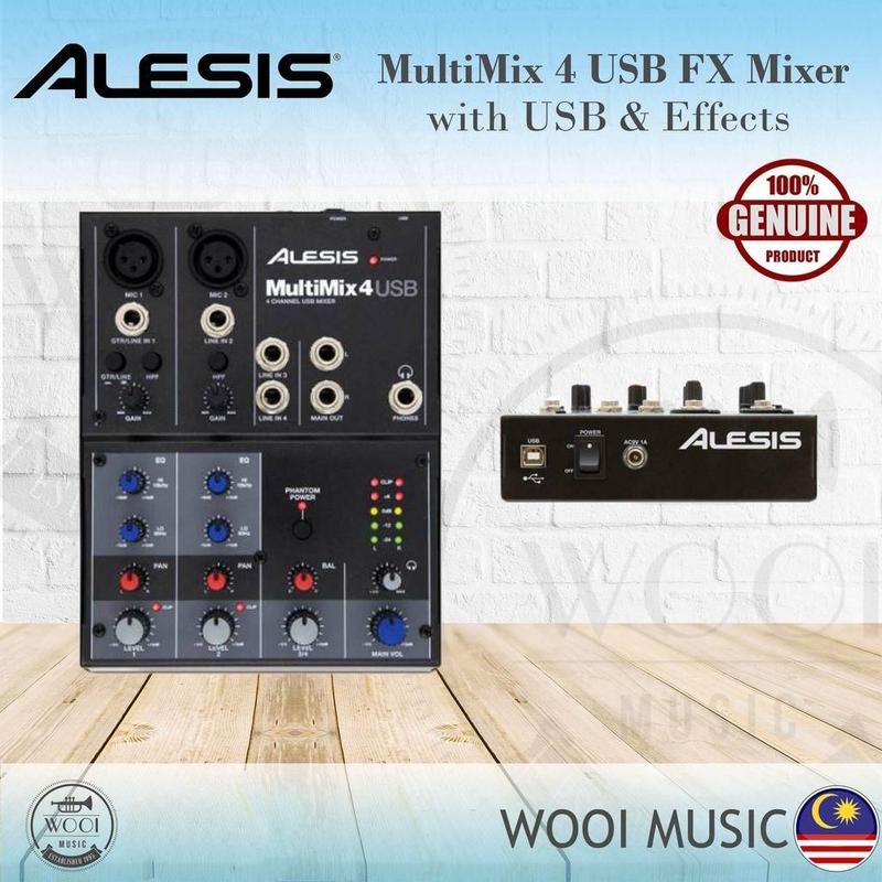 Alesis MultiMix 4 USB FX 4 Channel Mixer W/Effects & USB Audio - TikTok ...