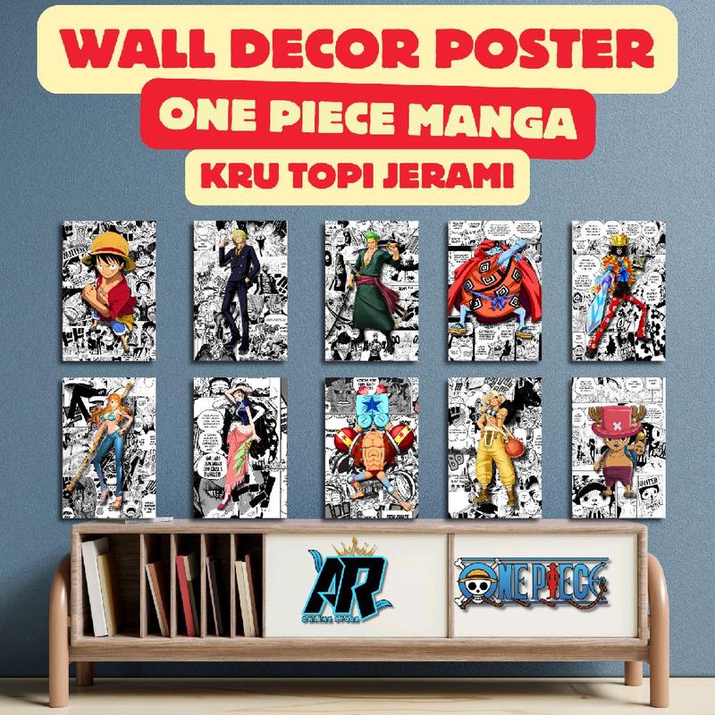Wall Decor Poster ONE PIECE Manga Kru Mugiwara || Manga Pane - Shop ...