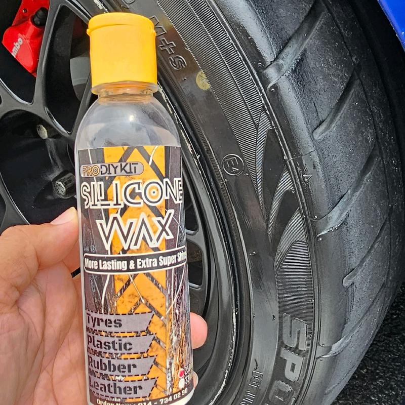 PRO DIY KIT - SILICONE WAX TYRES Automotive Botol Car Tayar WAX ...