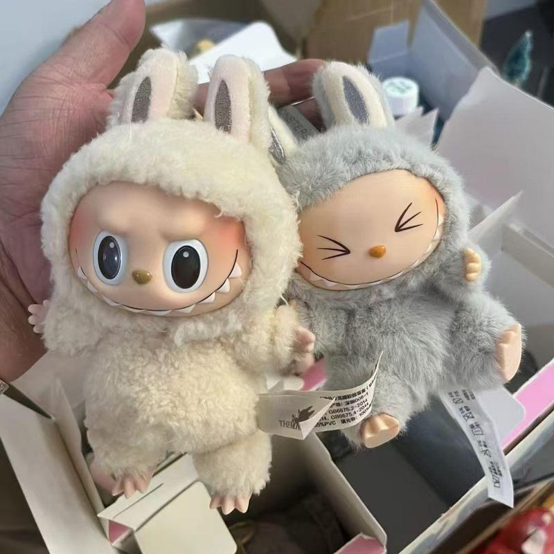 Labubu Vinil Muka, Berwarna-warni, Mainan Macaroon Bergaya, Sesuai ...