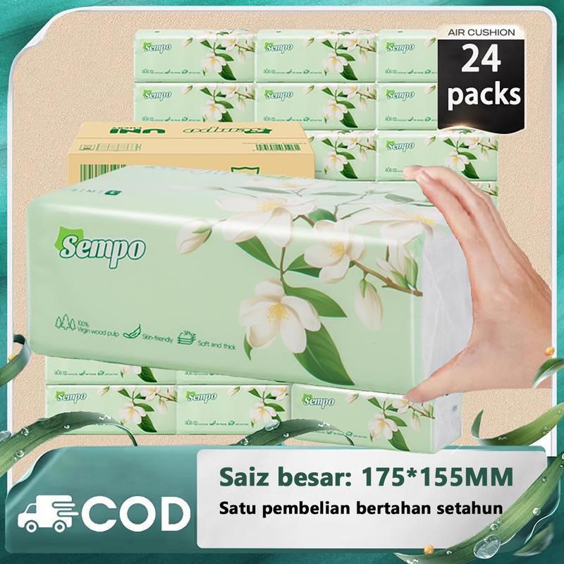 【24Pack】Sempo 175*155mm Tisu viral 3-Ply Tissue Facial Tissu - TikTok ...