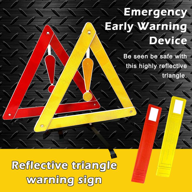 Early Warning Device Parking Tripod Warning Triangle Reflectorized ...