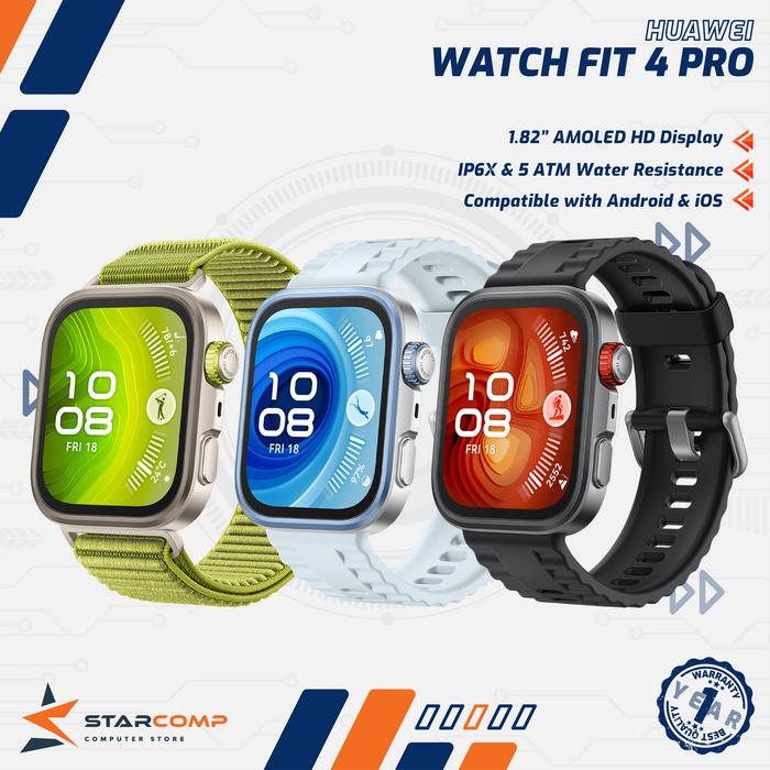 Promo HUAWEI Watch Fit 4 Pro Smartwatch 1.83" AMOLED HD IP6X 5 ATM ...