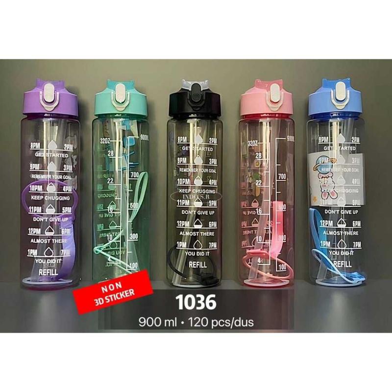 Botol Viral Bening Transparan Kapasitas 900ml Botol Minum Bening - Shop ...