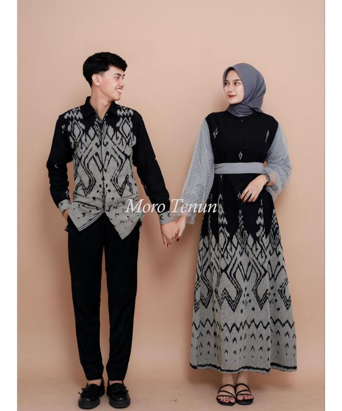 Dress Ruby set coupel tenun gamis kondangan gamis rania gami - Shop ...