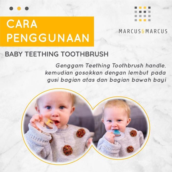 Promo Marcus & Marcus Baby Teething Toothbrush - Giraffe Yellow ...