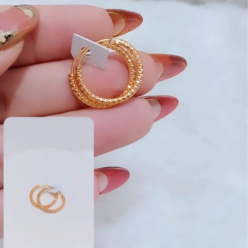GI WANG ANTING HOOP BULAT WANITA FASHION CANTIK - Shop | Tokopedia