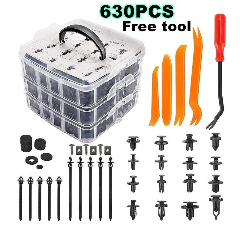 630PCS Car Clip Bumper Car Fastener Clip Door Trim Panel Clips - TikTok ...