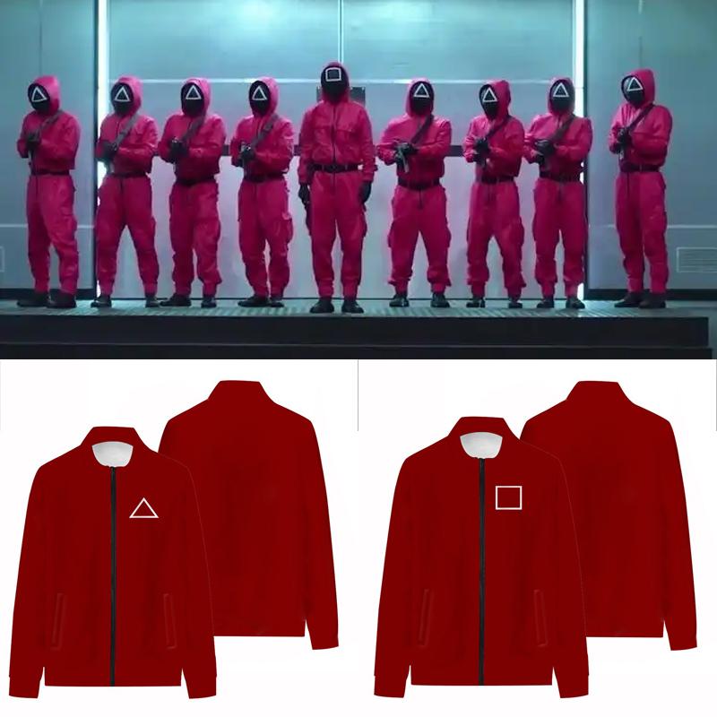Squid Game 2 zip-up stand-up collar jacket Sweatshirt Unisex - TikTok ...