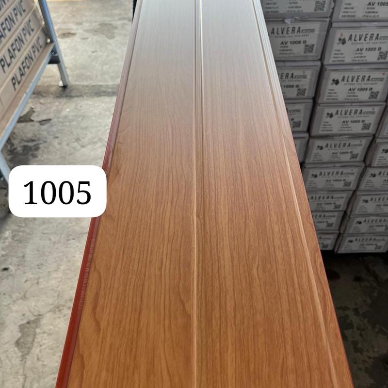 Plafon PVC Motif Serat Kayu Warna Coklat Tua Merk Alvera av1005 - Shop ...