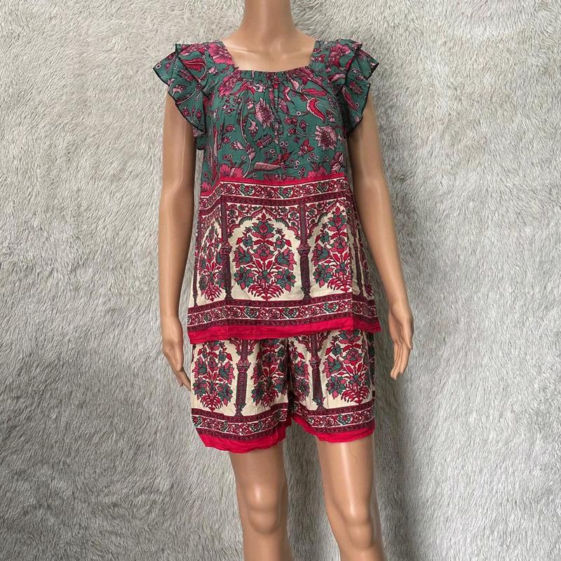 2pcs Set Women Allover Batk Print Pyjamas Sets Top And Short - TikTok ...