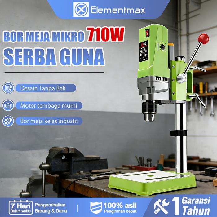 Promo Elementmax Mesin Bor Duduk 13 MM Mini Bench Drill quality ...
