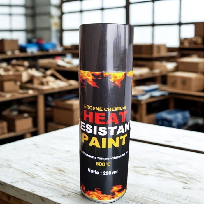 Jual ERGENE Cat Tahan Panas 600°C Spray 250ml Silver - Heat Resistant ...