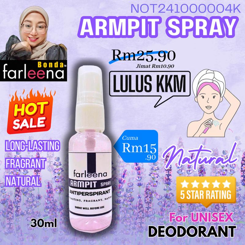 Spray Ketiak Natural Armpit Spray Deodorants & Antiperspiran - TikTok ...