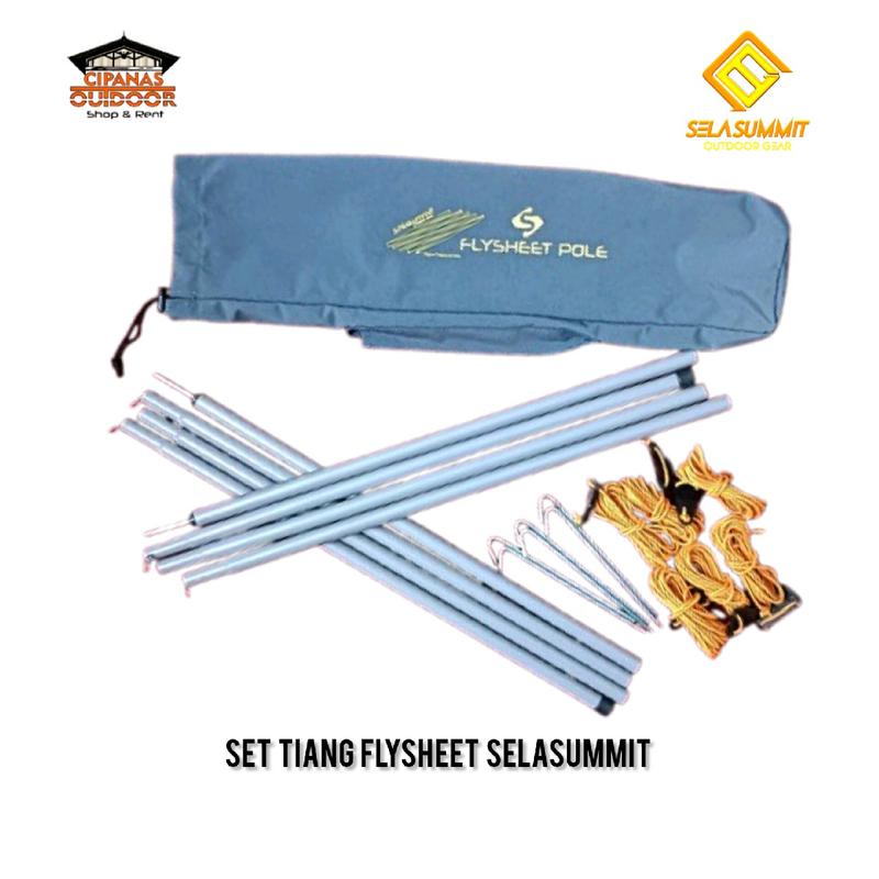 Paket 2 Set Tiang Flysheet Selasummit Diameter 16mm untuk Camping ...