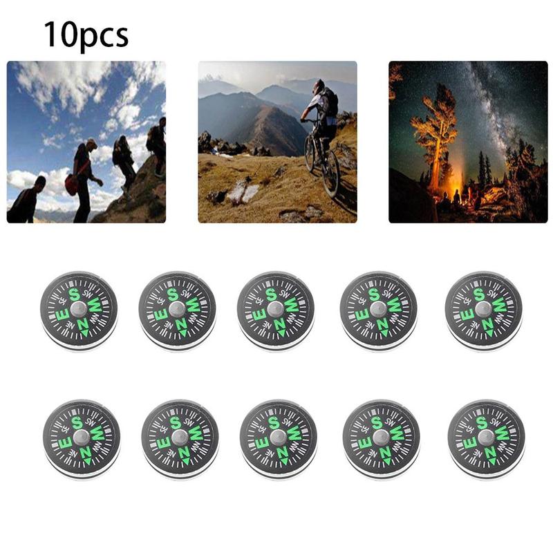 10pcs Mini Plastic North Navigation Survival Compasses Outdoora ...