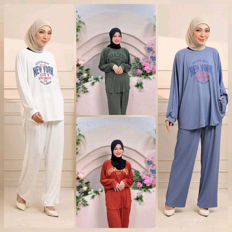 SIZE 2XL NEW YORK / CHICAGO SET BATWING PLUS SIZE IRONLESS MATERIAL ...