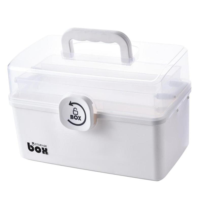 Household Plastic Storage Containers First Aid Kits Box Organizer ...