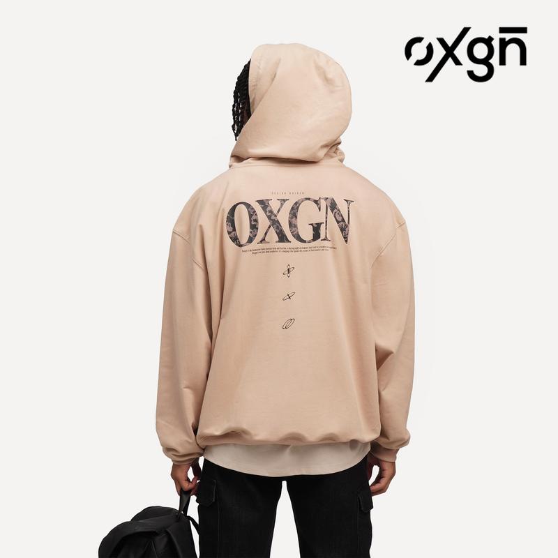 OXGN Design Driven Graphic Hoodie Jacket For Men (Khaki) - TikTok Shop ...