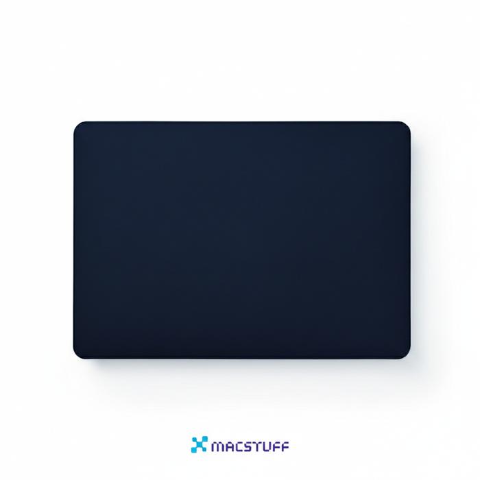 Promo Case Mac Leather BLUE LOGI BOLONG hard cover Mac Pro dan Air M1 ...