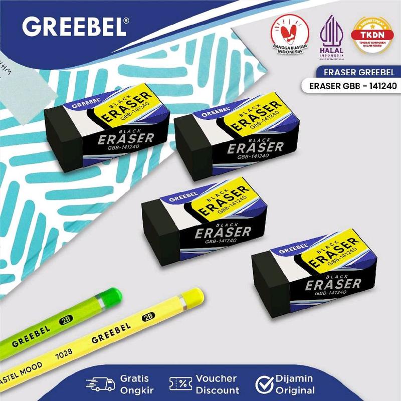 GREEBEL Eraser GBB-141240S / Greebel Hapusan Hitam Kecil / Greebel ...