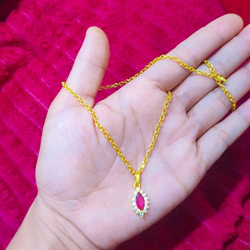 kalung ruby cantik awet setiap hari - Shop | Tokopedia