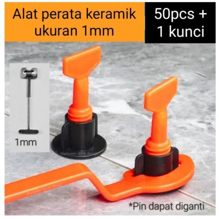 JCM 50 Pcs Alat Perata Pasang Keramik Granit Model Putar Tebal - Shop ...
