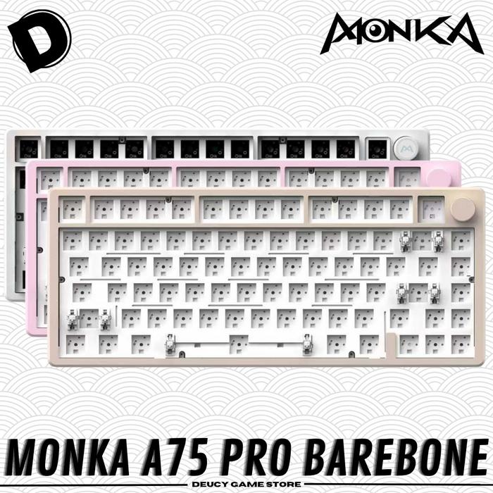 Jual Monka A75 PRO Alumunium Barebone Triple Connection Gasket Wireless ...
