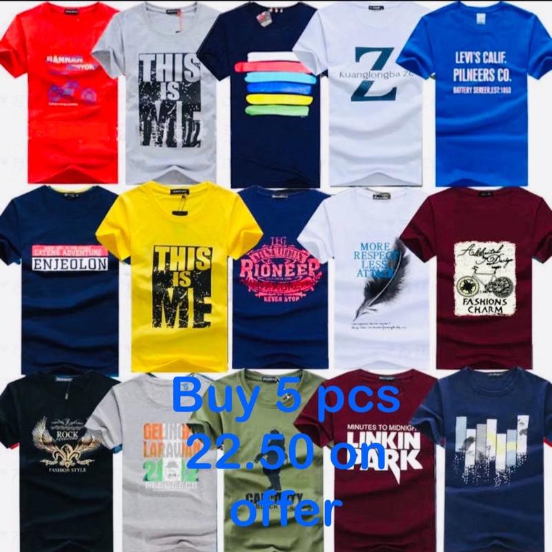 (S-XL) 5 pcs Bandle Men’s Women’s Baju T shirt ready stock all - TikTok ...