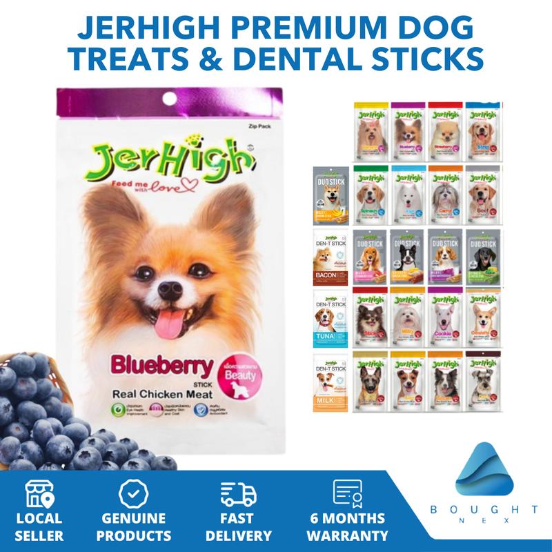 Jerhigh Premium Dog Treats and Dental Sticks Mix & Match 50g/60g ...