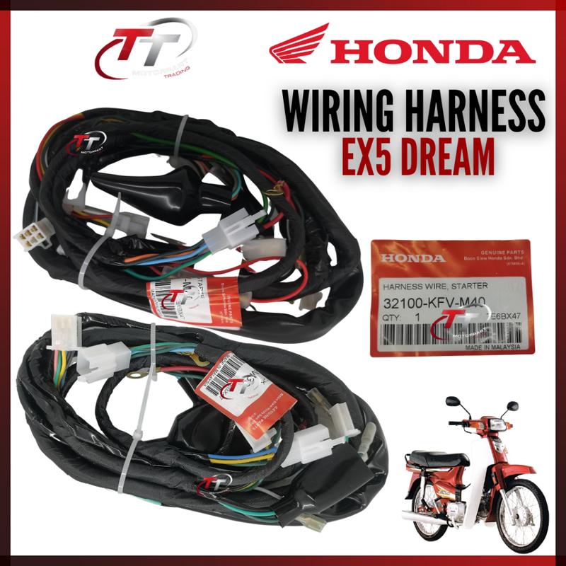 HONDA EX5 DREAM KICK ELECTRIC STARTER WIRING HARNESS COMPLET - TikTok Shop Malaysia