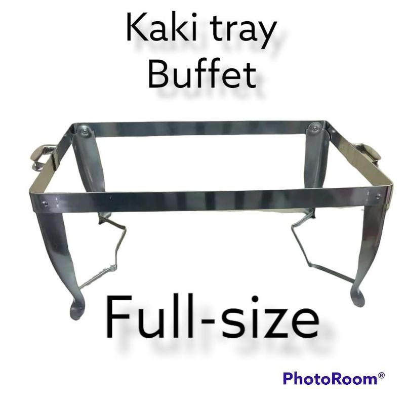 READY STOCK kaki tray Buffet full saiz/full-size chafing stand - TikTok ...