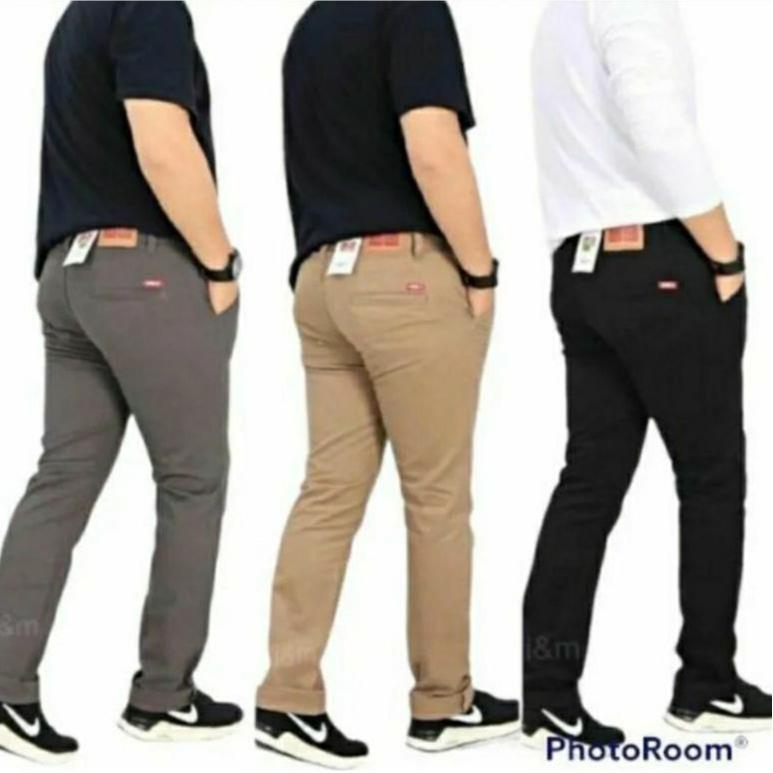 Seluar Slack Slim Fit Stretchable Lelaki 100% Cotton (Ready - TikTok ...