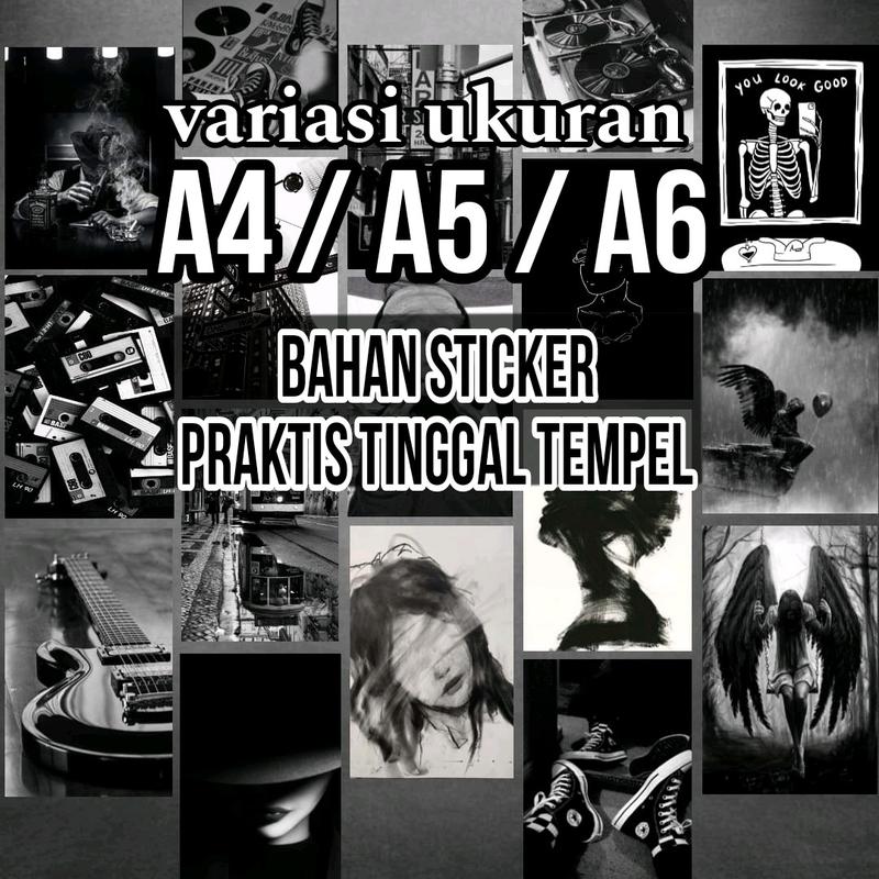 poster & produk cetak TINGAL TEMPEL (BAHAN STICKER) POSTER BLACK - Shop ...