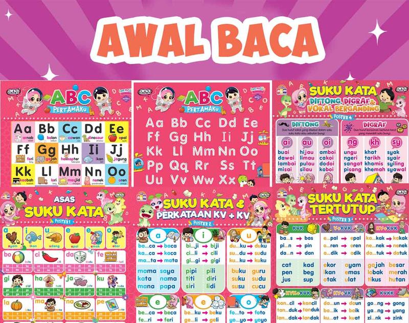 6 POSTER AWAL BACA ABC ANA MUSLIM | BACA, TULIS, SUKU KATA - TikTok ...