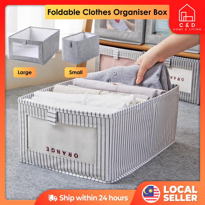 Korean Storage Box Foldable Wardrobe Linen Storage Box Clothes - TikTok ...