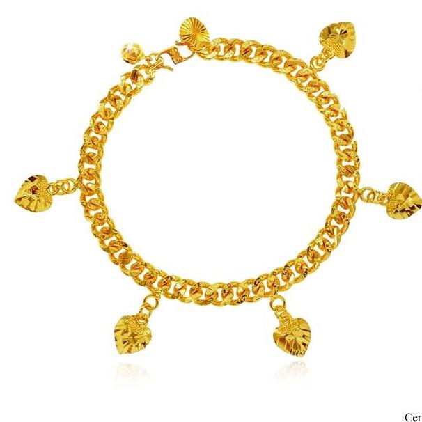 EMAS Jaguar (7.96G) GJ gold plated wristband bracelet Papan Pasir ...