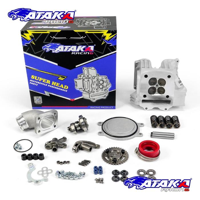 Jual ATAKA RACING Head Porting cnc Super Head 4 Klep karisma MX PNP ...