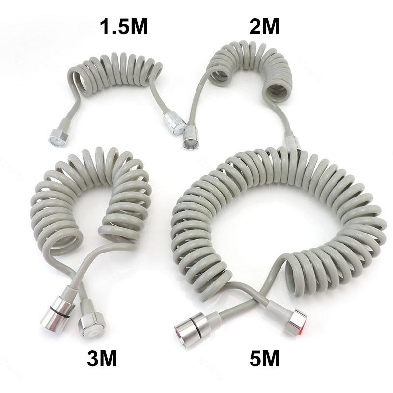 Plastic Water Toilet Bidet Sprayer Flexible Spring Shower head Hose ...